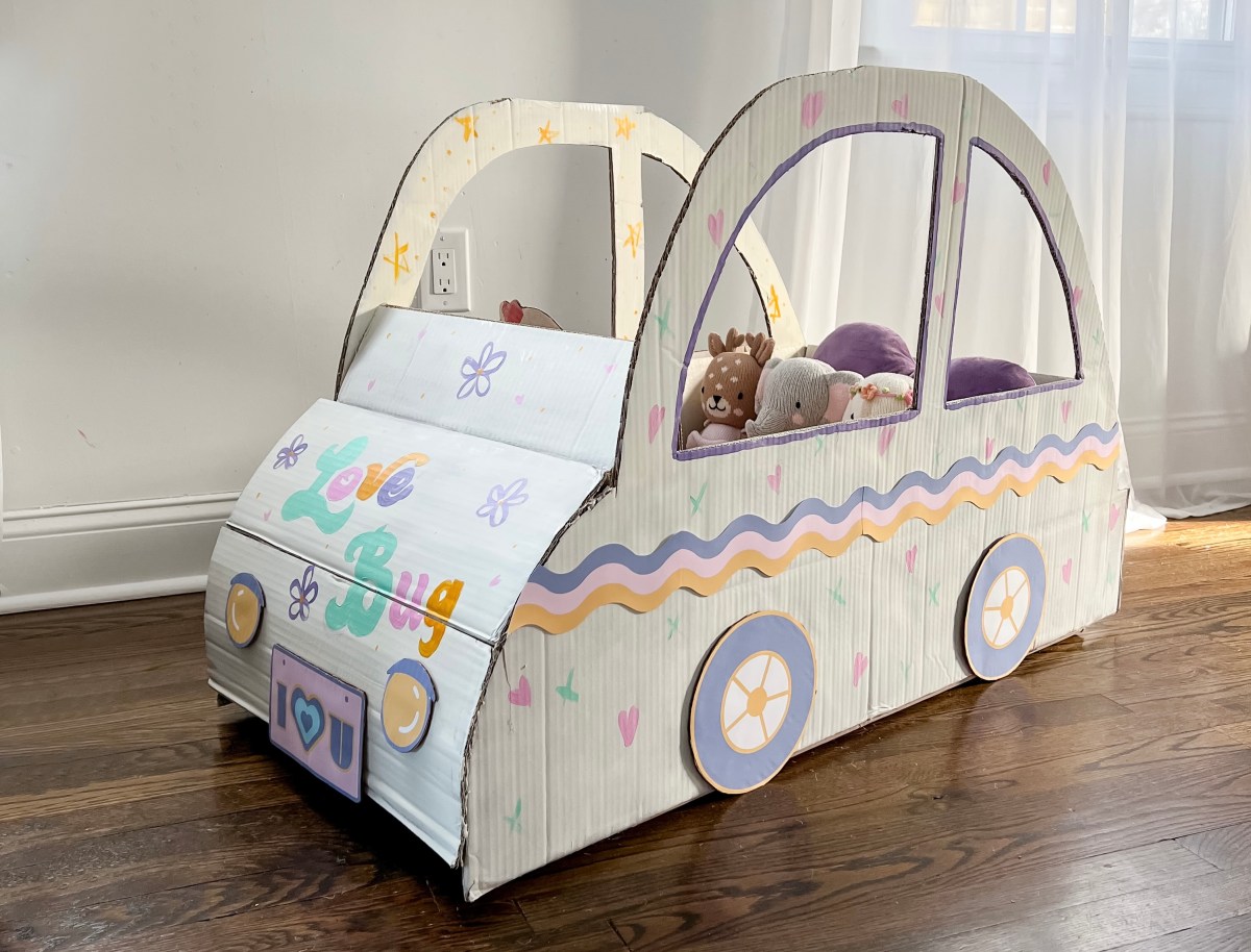 Cardboard Punch Buggy DIY Collab x Hopscotch City – CRAFTING WITH CRAZY